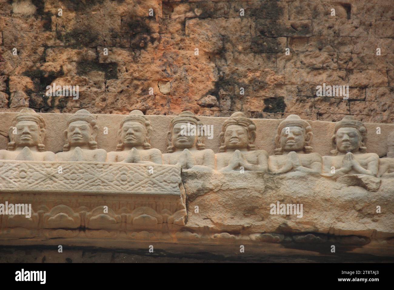 Preah Ko, Khmer temple, ancient Angkor area, Cambodia. Reign of ...