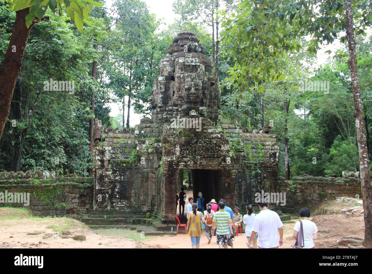 Ta Som, Khmer temple, ancient Angkor area, Cambodia. Reign of ...