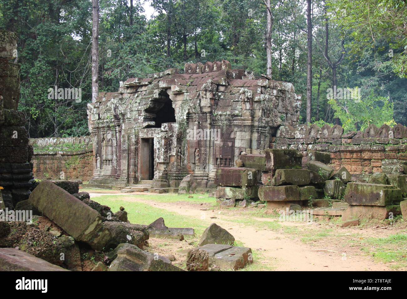 Ta Som, Khmer temple, ancient Angkor area, Cambodia. Reign of ...
