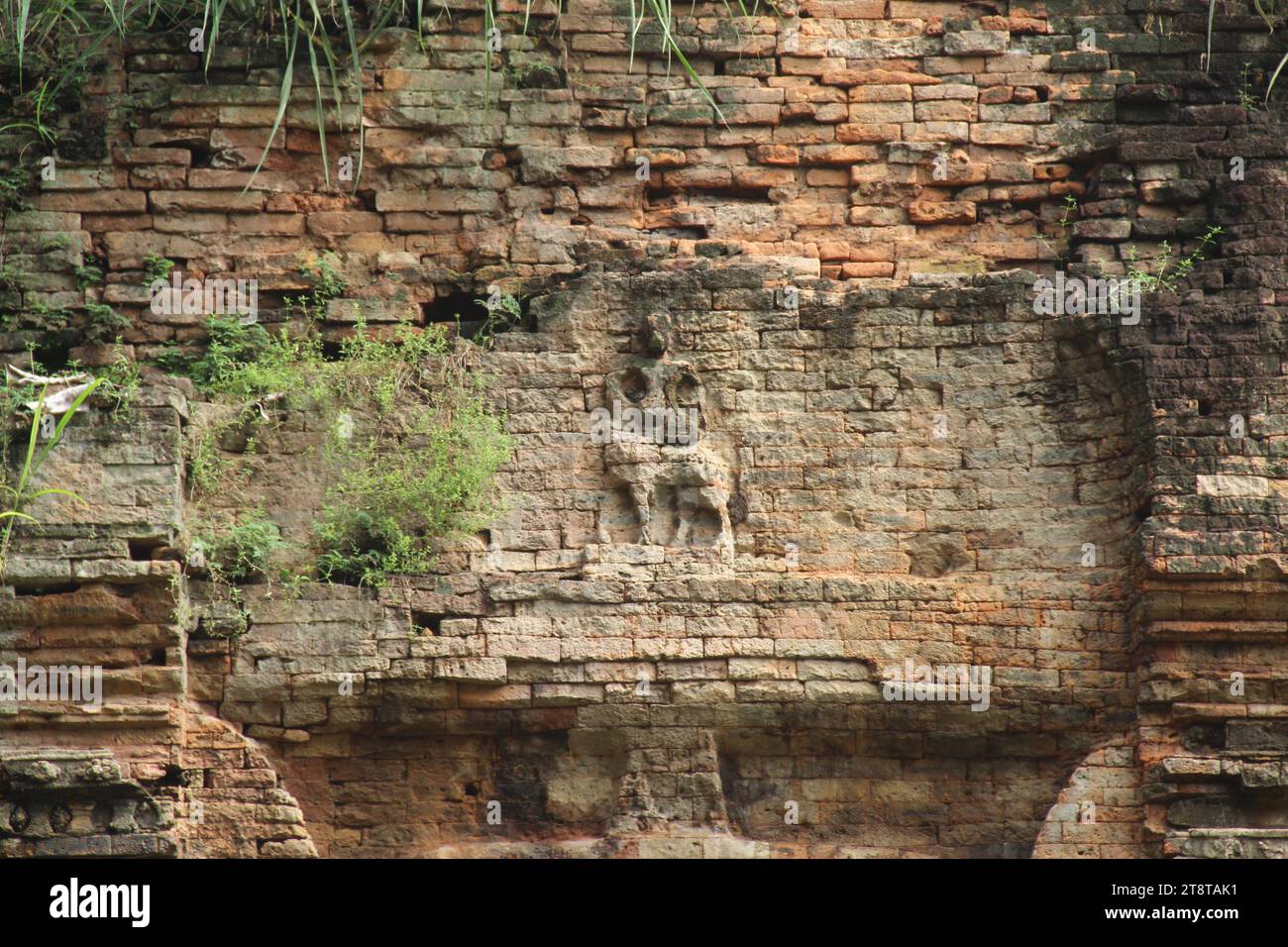 Preah Ko, Khmer temple, ancient Angkor area, Cambodia. Reign of ...