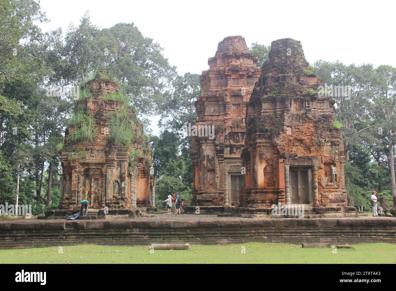 Preah Ko, Khmer temple, ancient Angkor area, Cambodia. Reign of ...