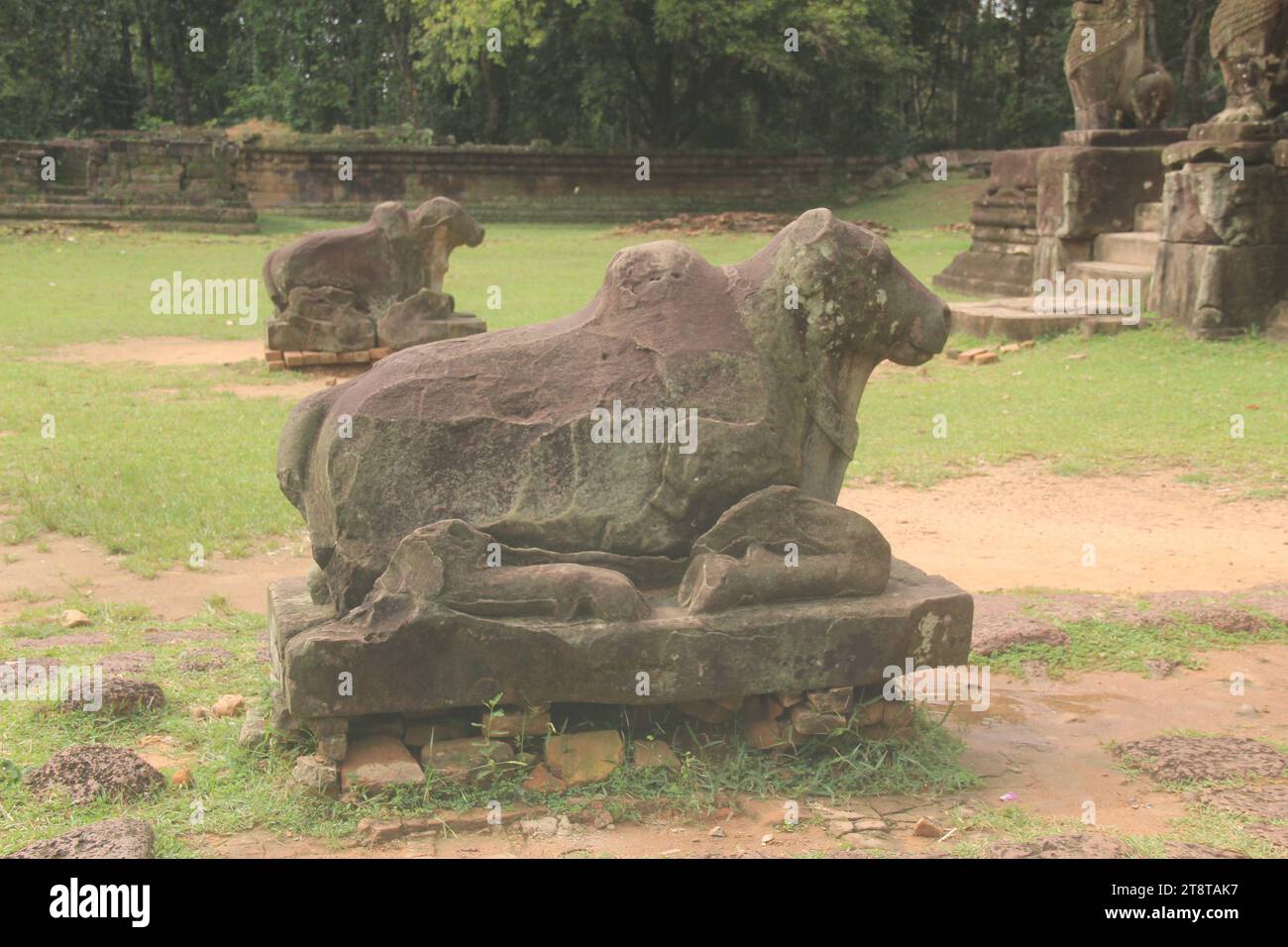Preah Ko, Khmer temple, ancient Angkor area, Cambodia. Reign of ...