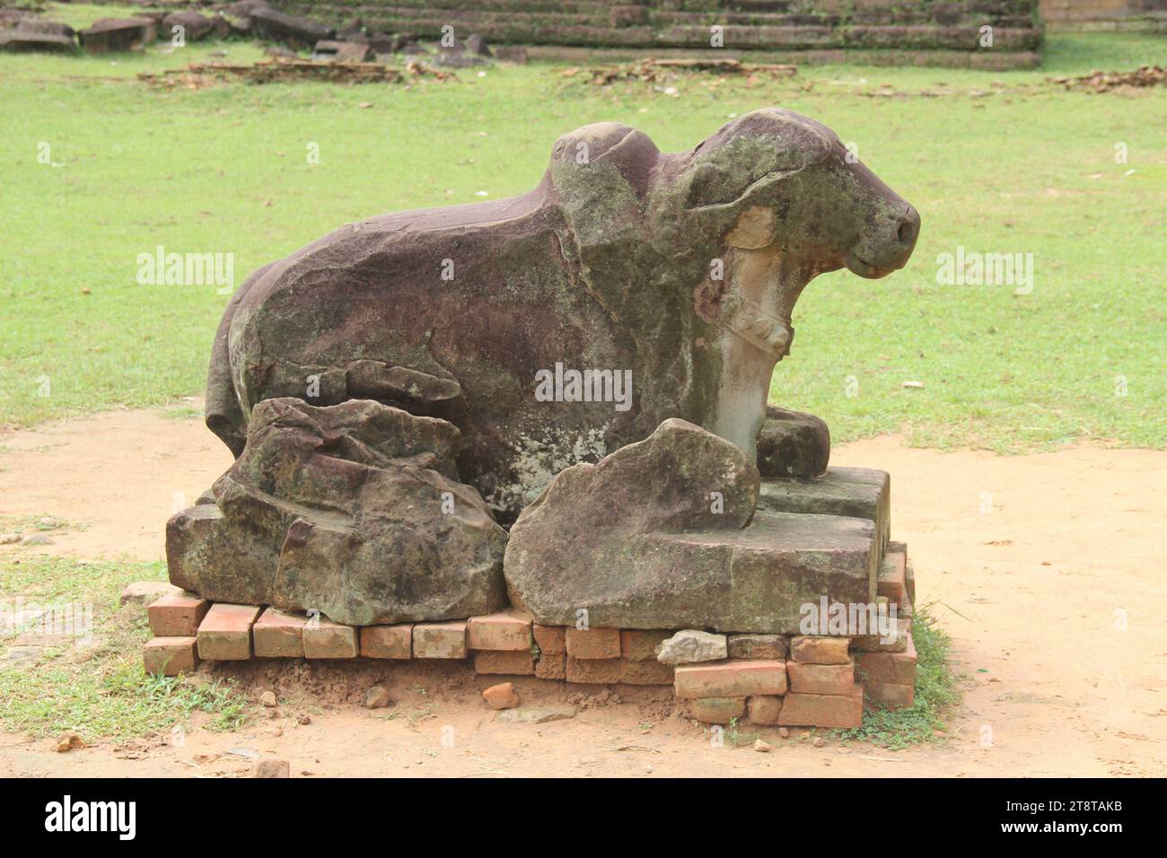 Preah Ko, Khmer temple, ancient Angkor area, Cambodia. Reign of ...
