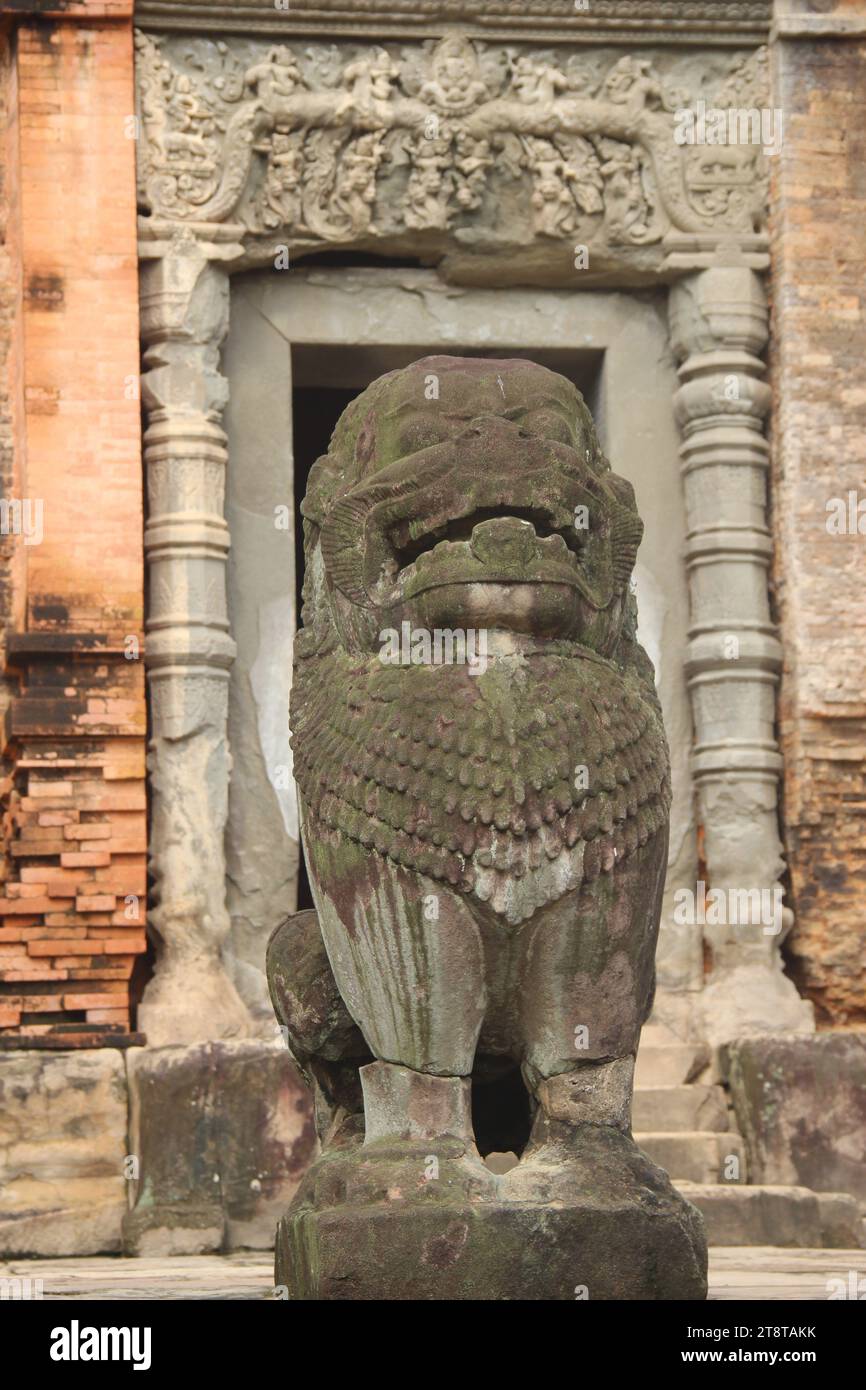 Preah Ko, Khmer temple, ancient Angkor area, Cambodia. Reign of ...