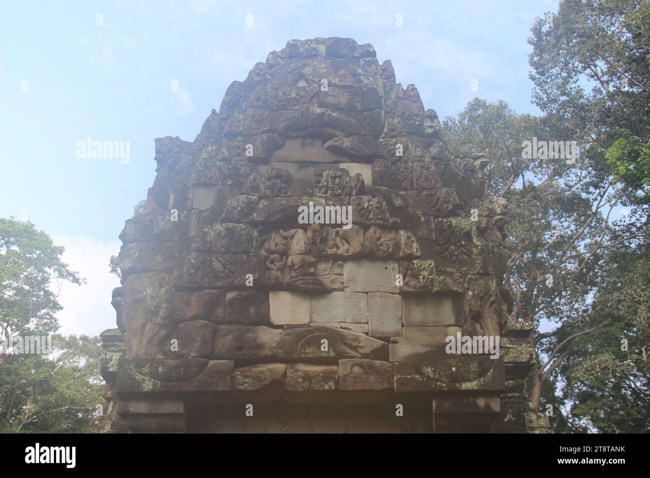 Thommanon, Khmer temple, ancient Angkor area, Cambodia. Reign of ...