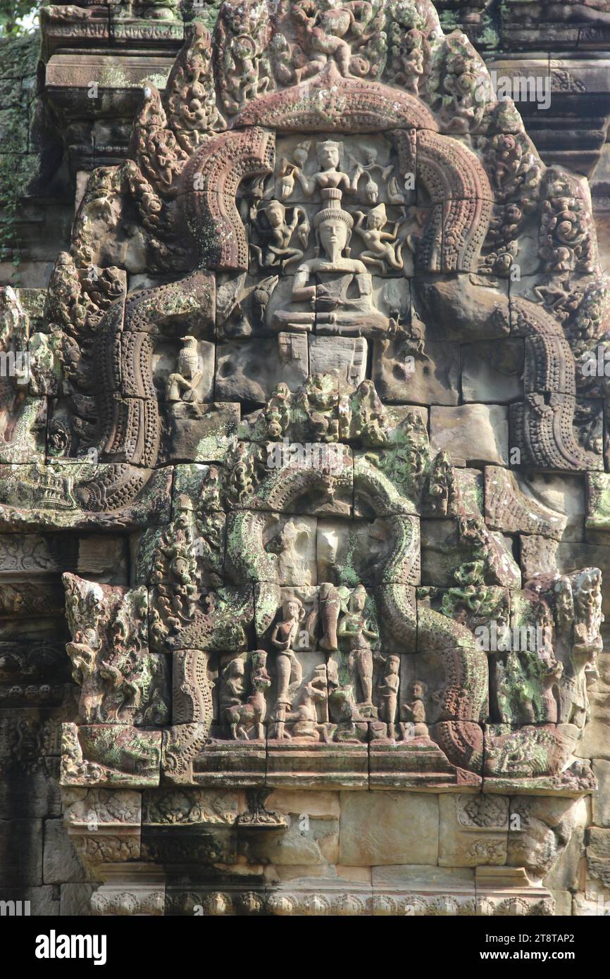 Thommanon, Khmer temple, ancient Angkor area, Cambodia. Reign of ...