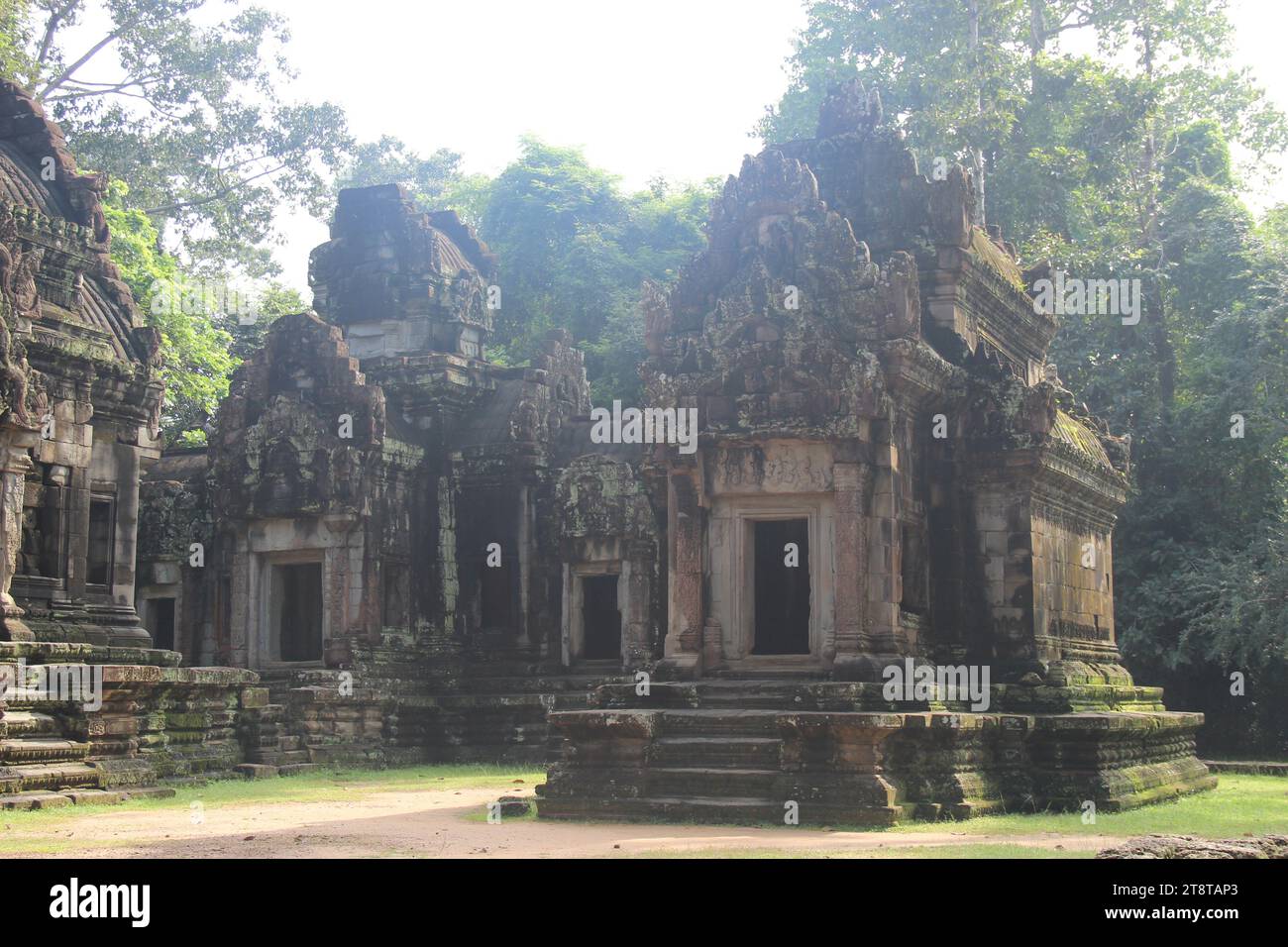 Thommanon, Khmer temple, ancient Angkor area, Cambodia. Reign of ...