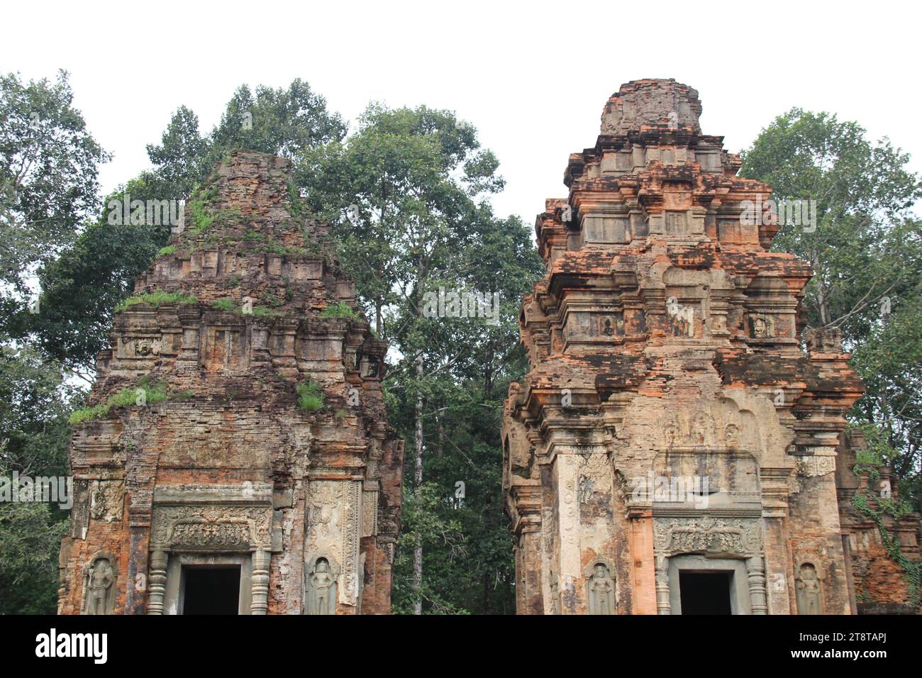 Preah Ko, Khmer temple, ancient Angkor area, Cambodia. Reign of ...