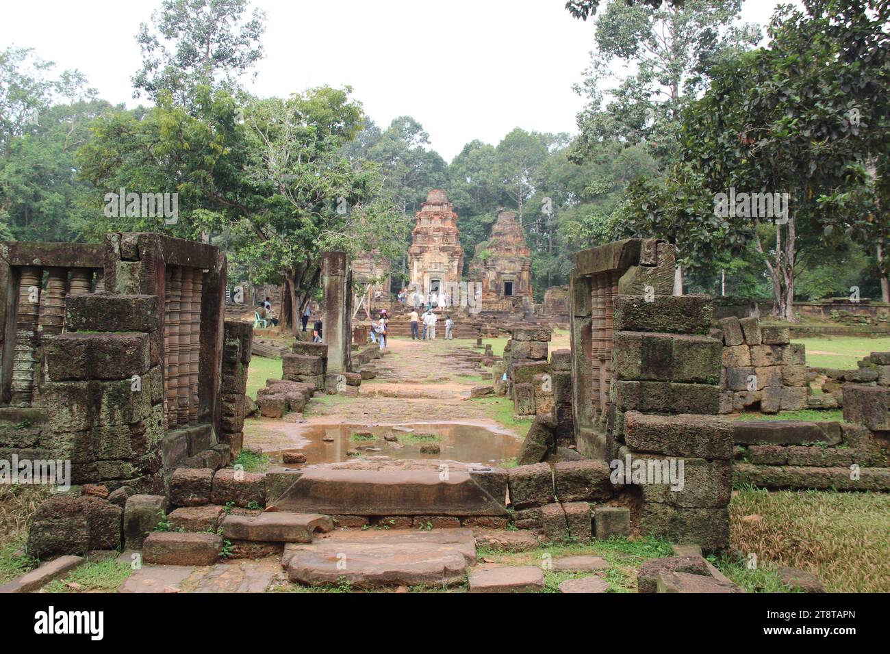 Preah Ko, Khmer temple, ancient Angkor area, Cambodia. Reign of ...