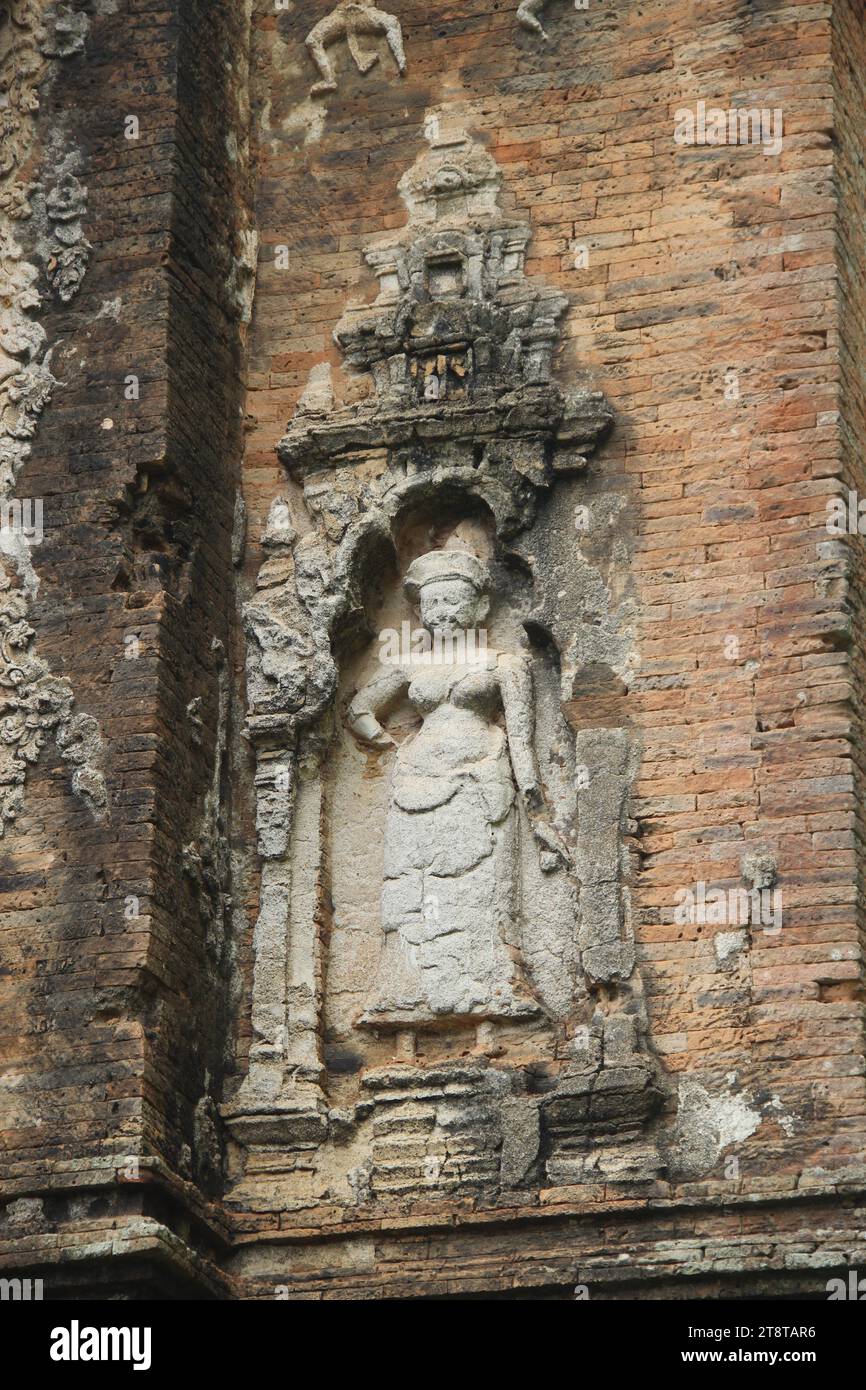 Bakong, Khmer temple, ancient Angkor area, Cambodia. Reign of ...