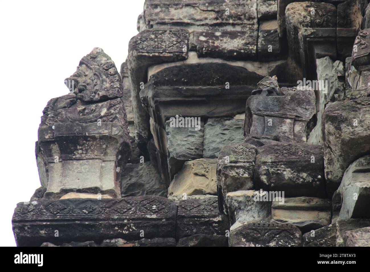 Bakong, Khmer temple, ancient Angkor area, Cambodia. Reign of ...
