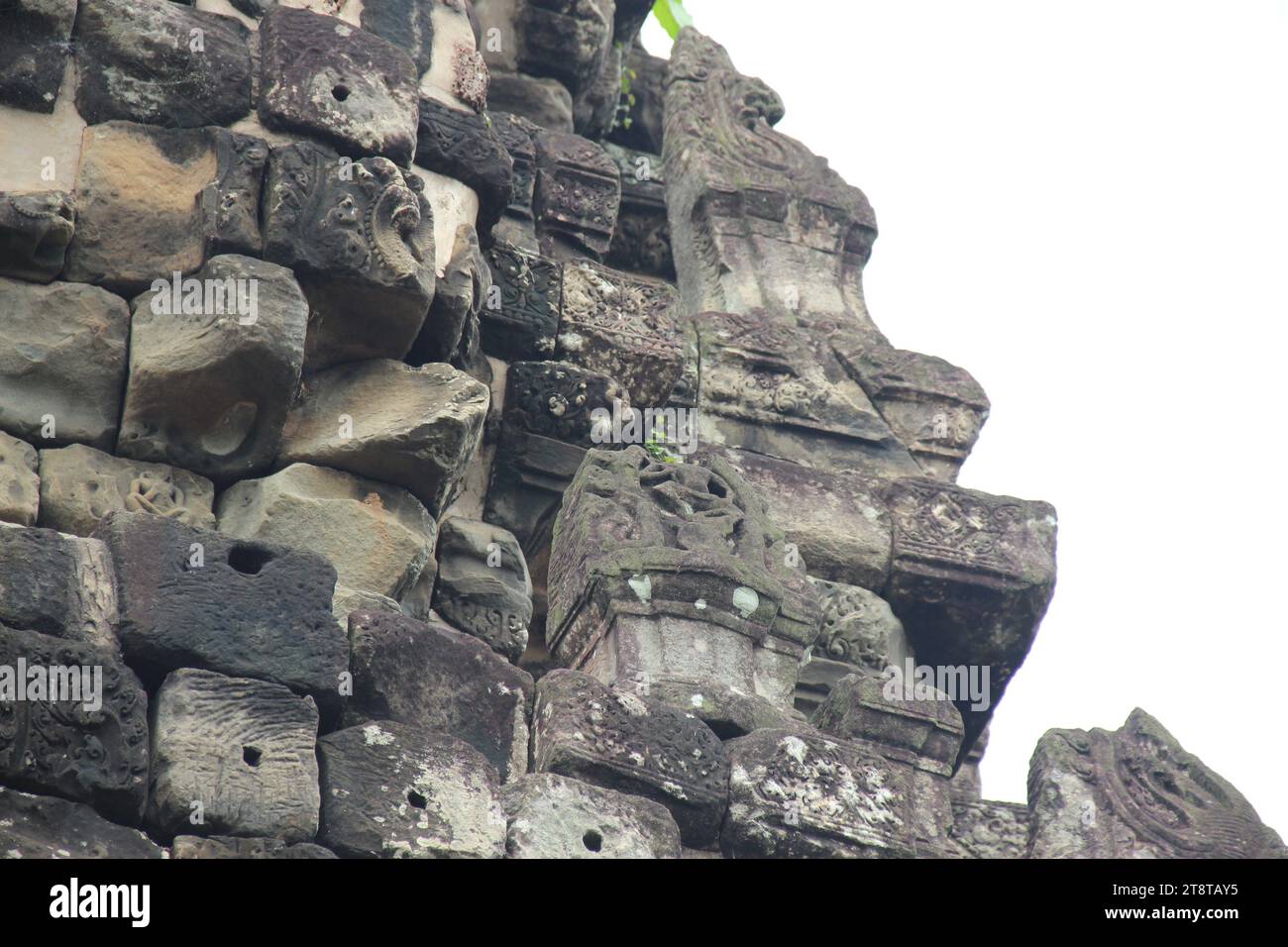 Bakong, Khmer temple, ancient Angkor area, Cambodia. Reign of ...