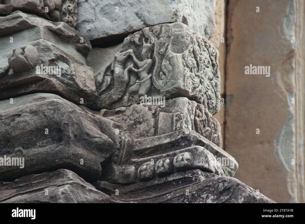 Bakong, Khmer temple, ancient Angkor area, Cambodia. Reign of ...