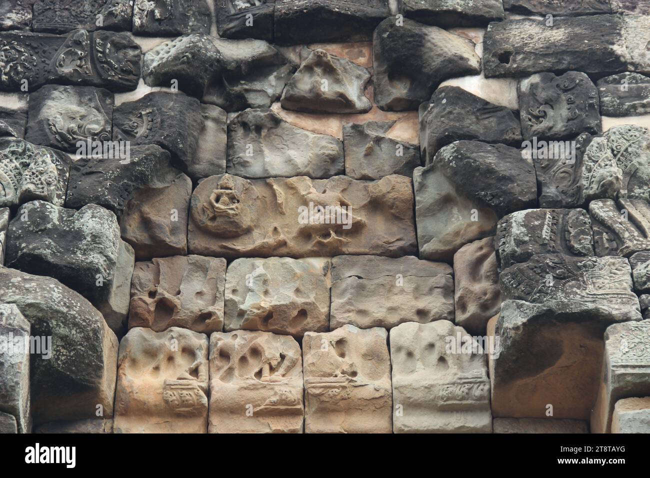 Bakong, Khmer temple, ancient Angkor area, Cambodia. Reign of ...