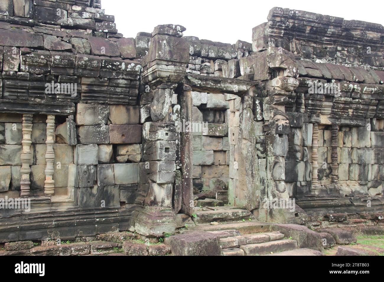 Bakong, Khmer temple, ancient Angkor area, Cambodia. Reign of ...