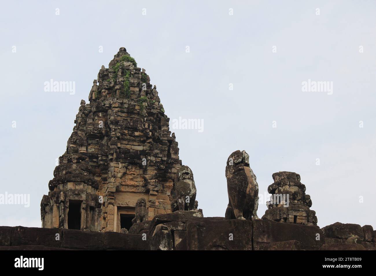 Bakong, Khmer temple, ancient Angkor area, Cambodia. Reign of ...