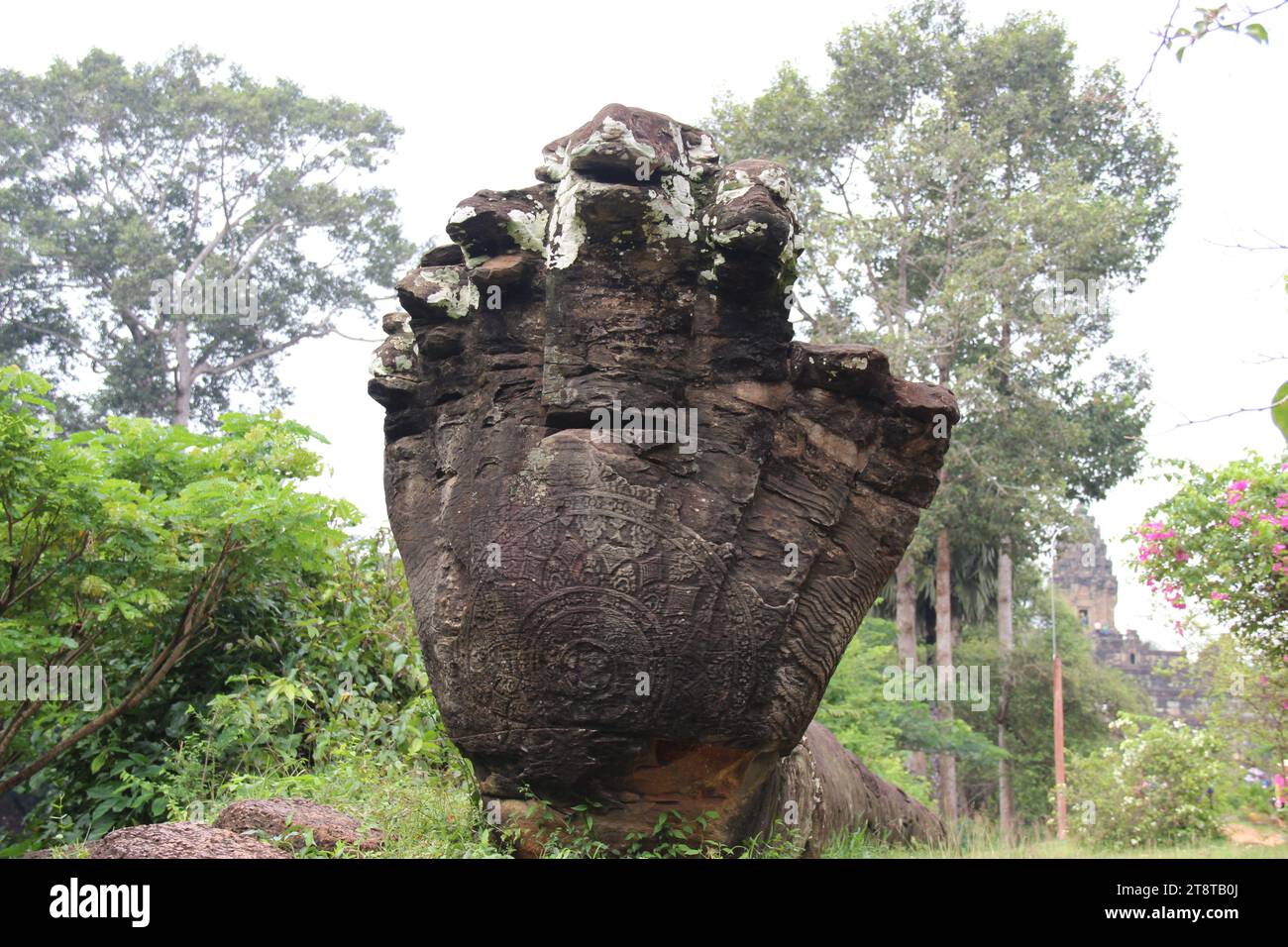 Bakong, Khmer temple, ancient Angkor area, Cambodia. Reign of ...