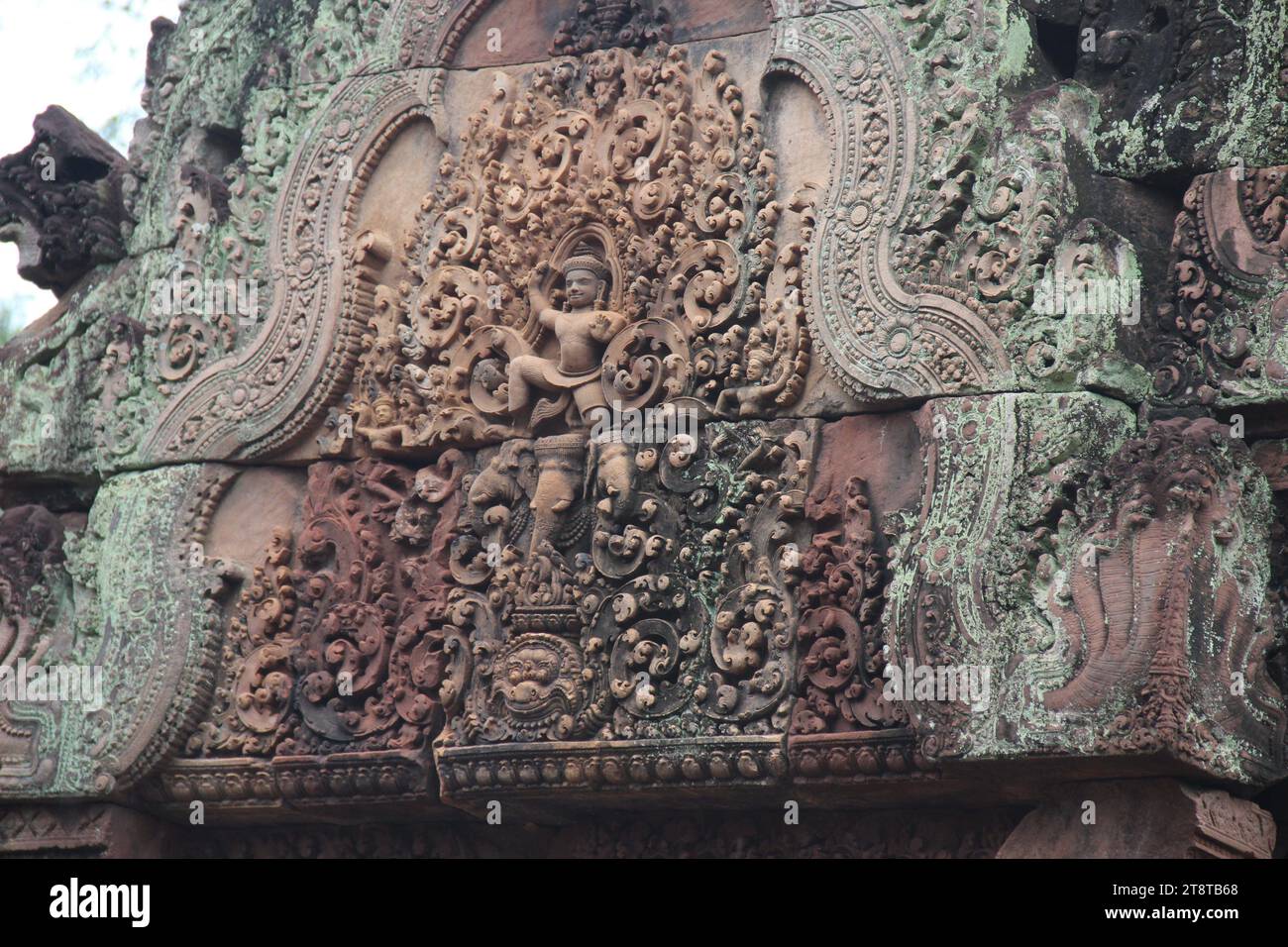 Banteay Srei, Ancient Khmer temple, Angkor area, Cambodia. Reign of ...