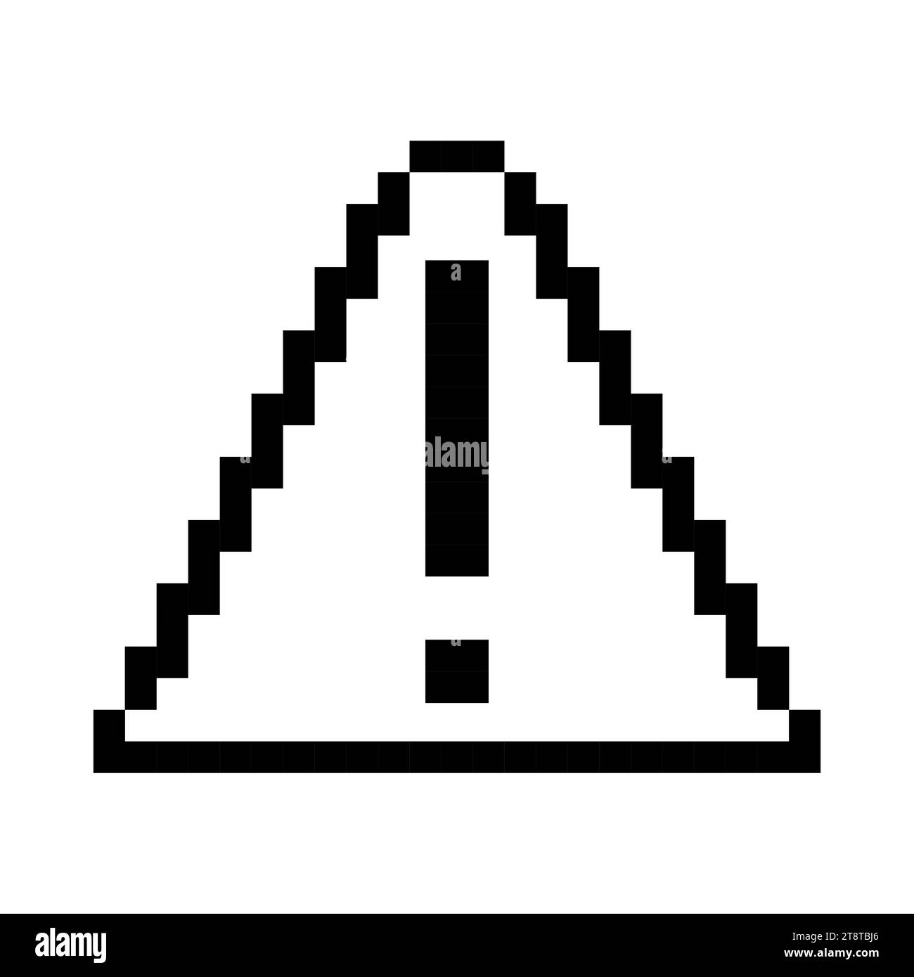 Transparent danger sign line icon. Fear, risk, threat, anxiety ...