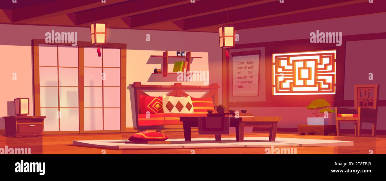 Japan bedroom window Stock Vector Images - Alamy