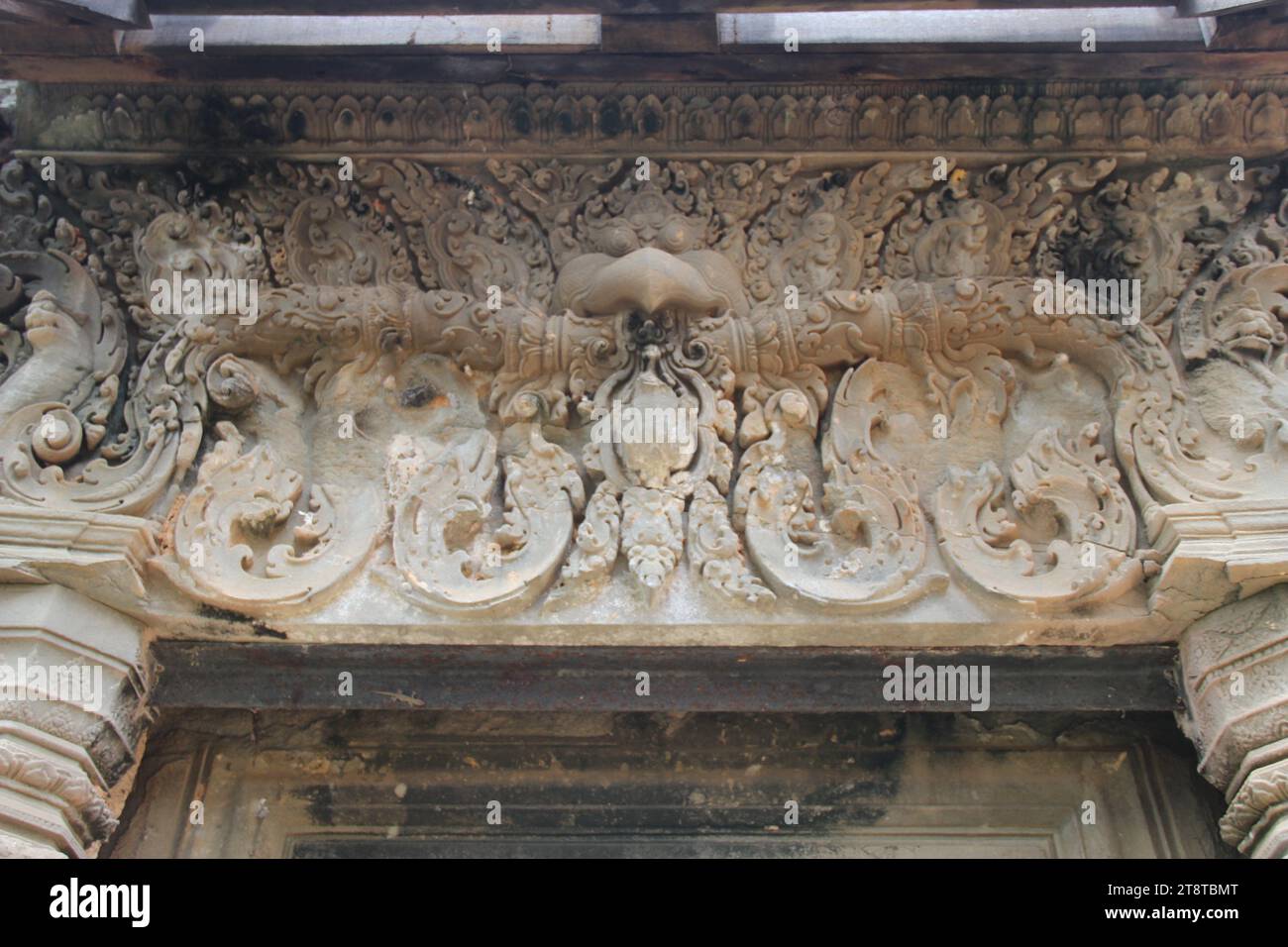 Lolei, Khmer temple, ancient Angkor area, Cambodia. Reign of Yasovarman ...