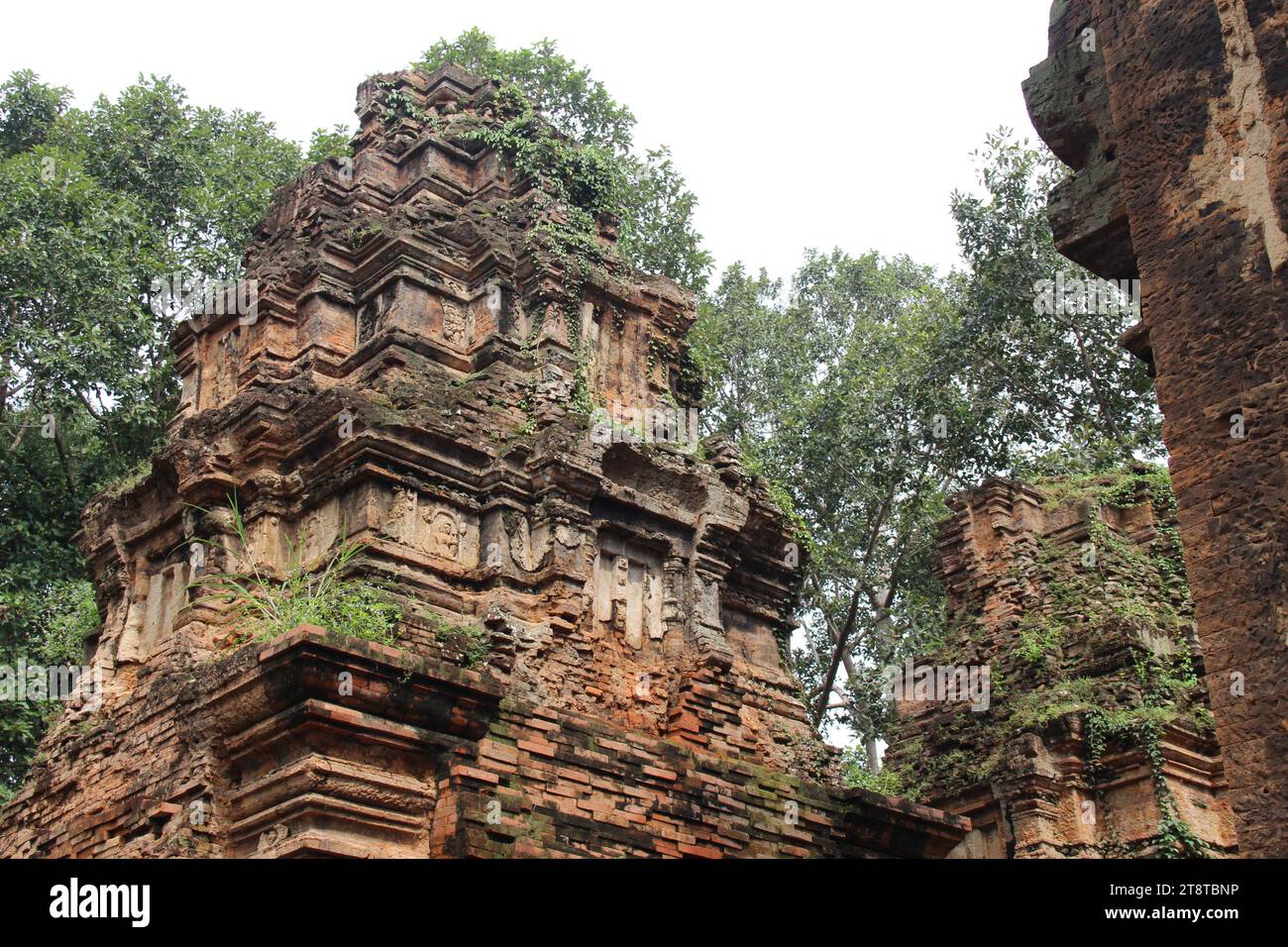 Preah Ko, Khmer temple, ancient Angkor area, Cambodia. Reign of ...