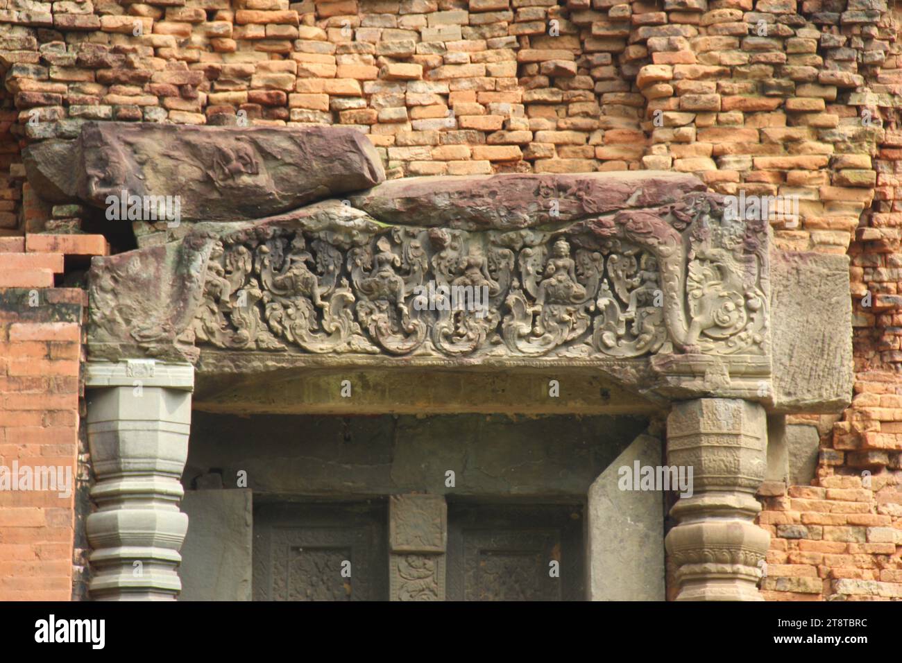 Preah Ko, Khmer temple, ancient Angkor area, Cambodia. Reign of ...