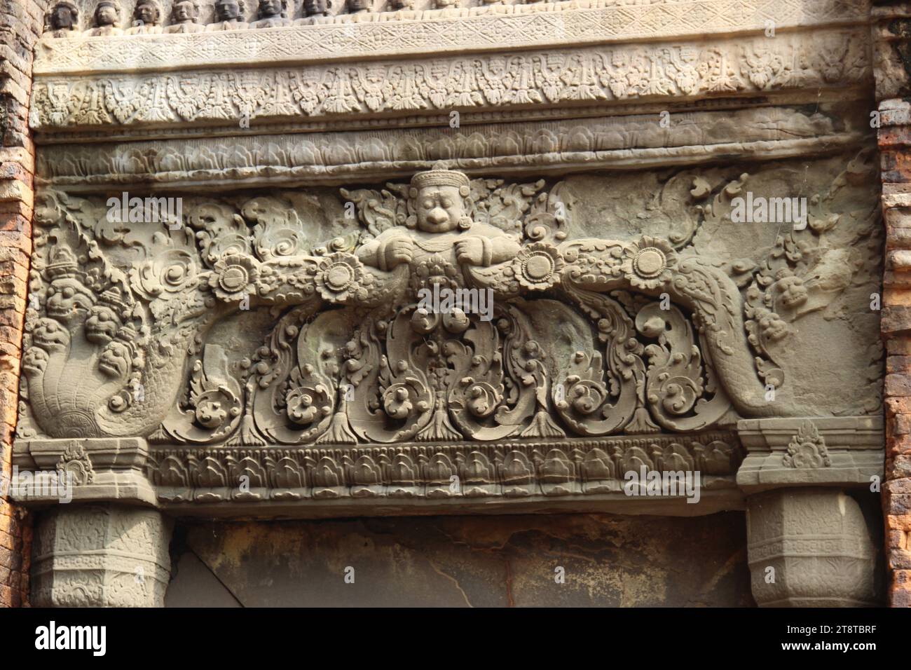 Preah Ko, Khmer temple, ancient Angkor area, Cambodia. Reign of ...