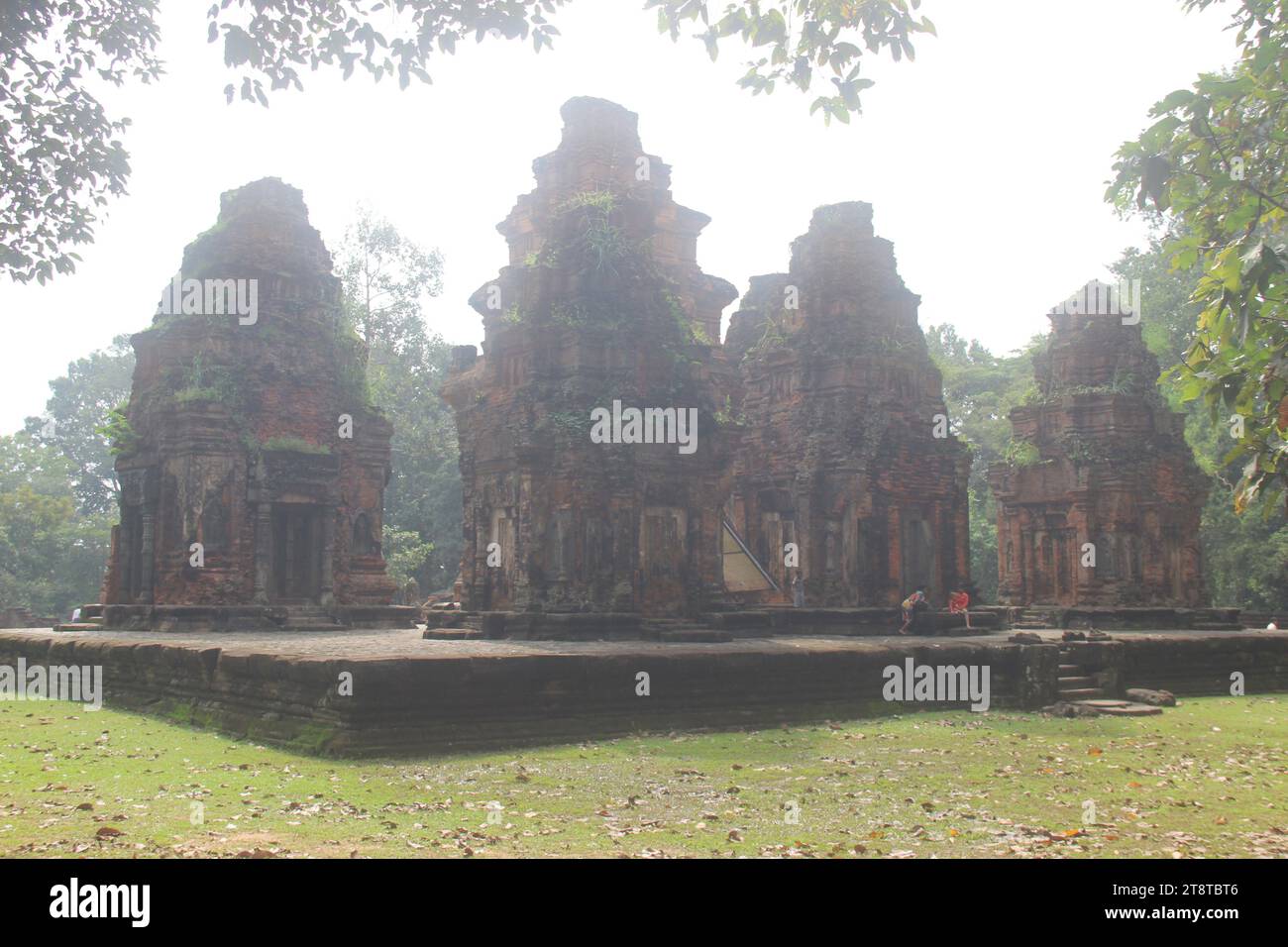 Preah Ko, Khmer temple, ancient Angkor area, Cambodia. Reign of ...