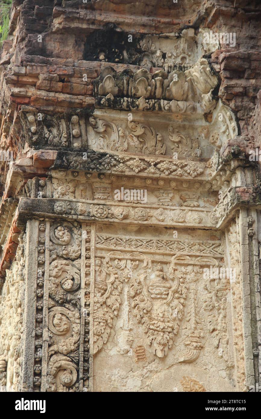 Preah Ko, Khmer temple, ancient Angkor area, Cambodia. Reign of ...