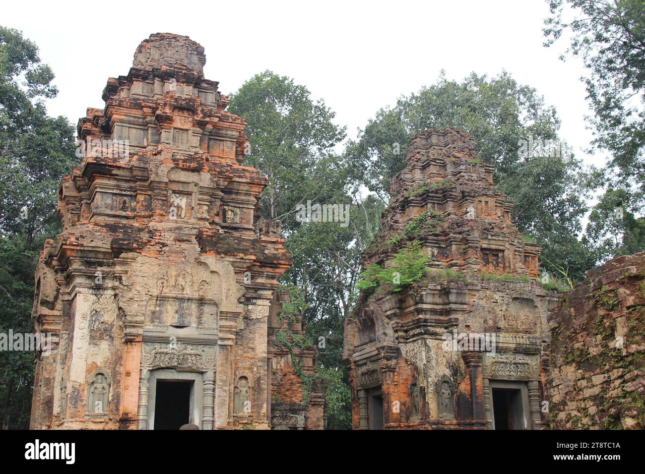 Preah Ko, Khmer temple, ancient Angkor area, Cambodia. Reign of ...