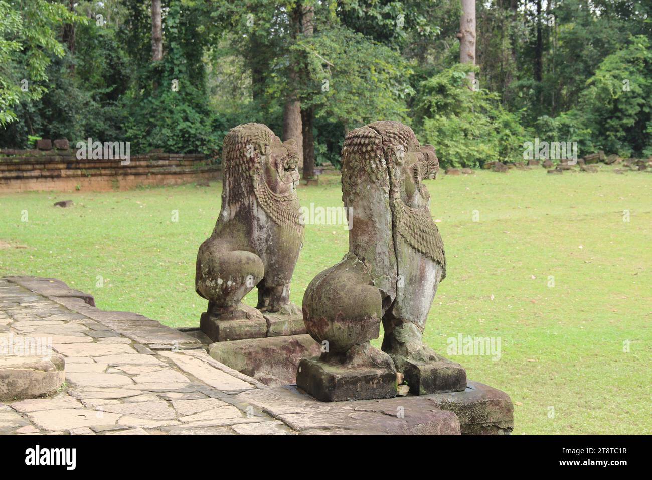 Preah Ko, Khmer temple, ancient Angkor area, Cambodia. Reign of ...
