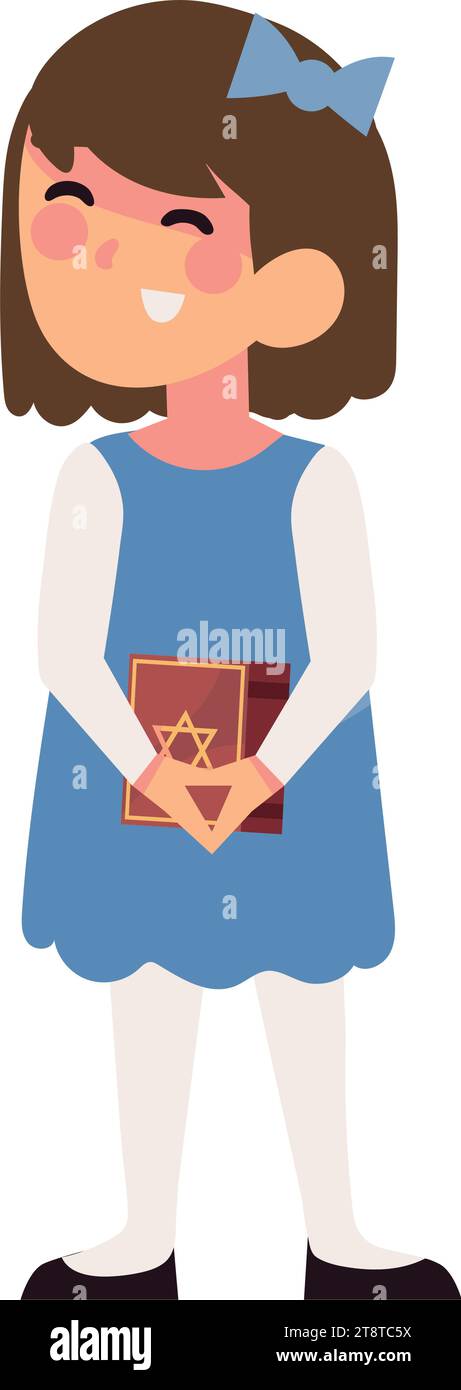 hanukkah jewish girl Stock Vector Image & Art - Alamy