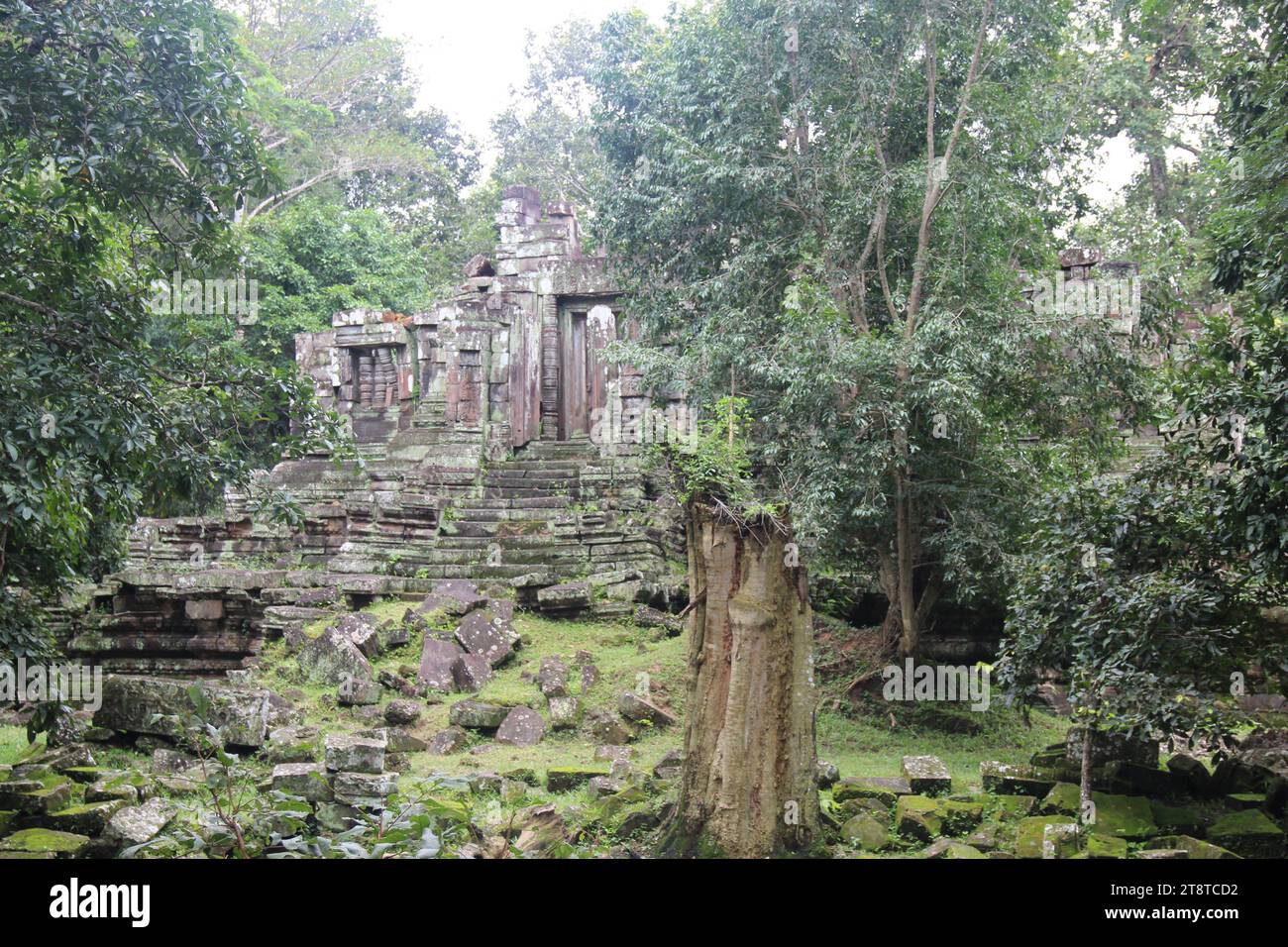 Preah Pithu, Temple 484 V, Angkor Thom, Ancient Khmer city near Angkor ...