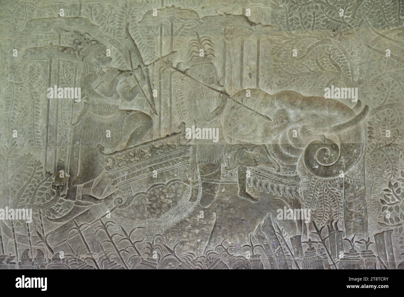 Angkor Wat bas-reliefs, Khmer temple, reign of Suryavarman II (1113 ...