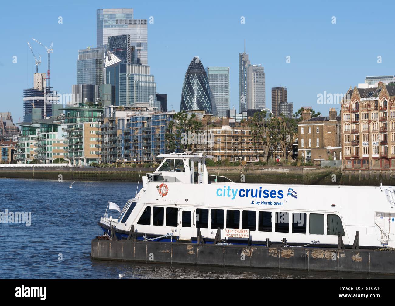 City Cruises by Hornblower cruise ship on the river Thames, London ...