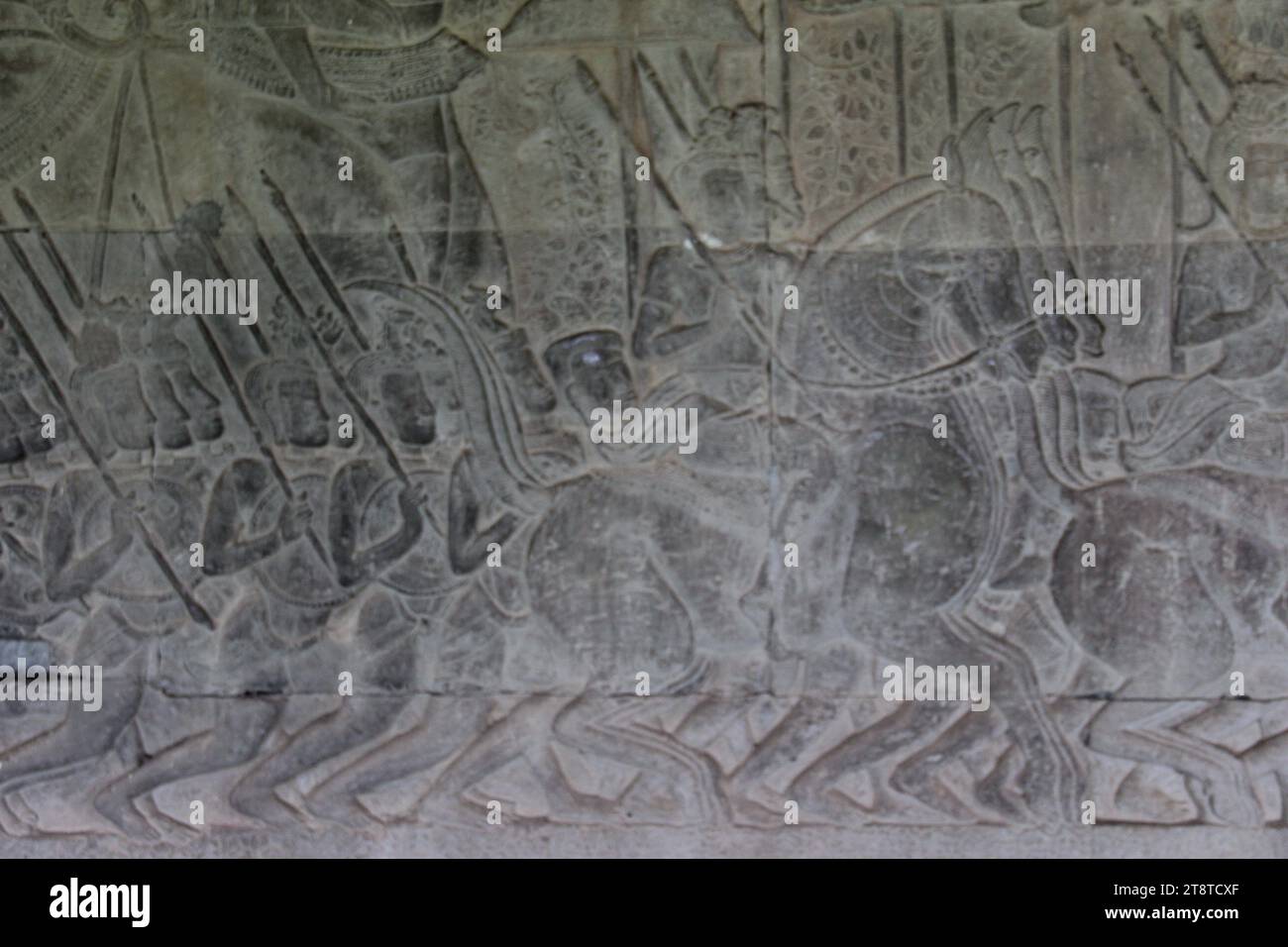Angkor Wat bas-reliefs, Khmer temple, reign of Suryavarman II (1113 ...