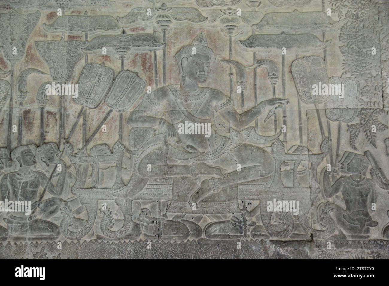 Angkor Wat bas-reliefs, Khmer temple, reign of Suryavarman II (1113 ...