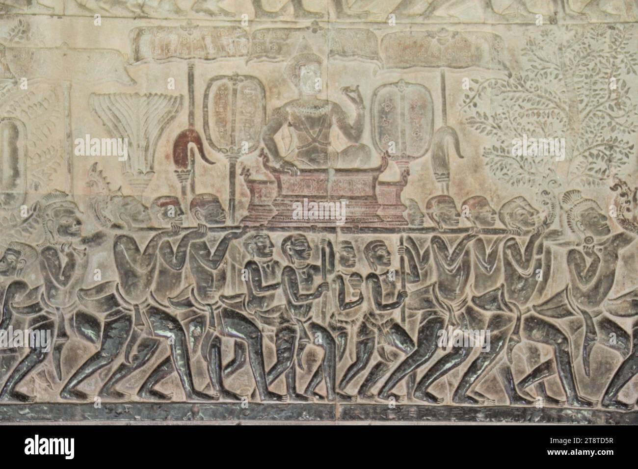 Angkor Wat bas-reliefs, Khmer temple, reign of Suryavarman II (1113 ...