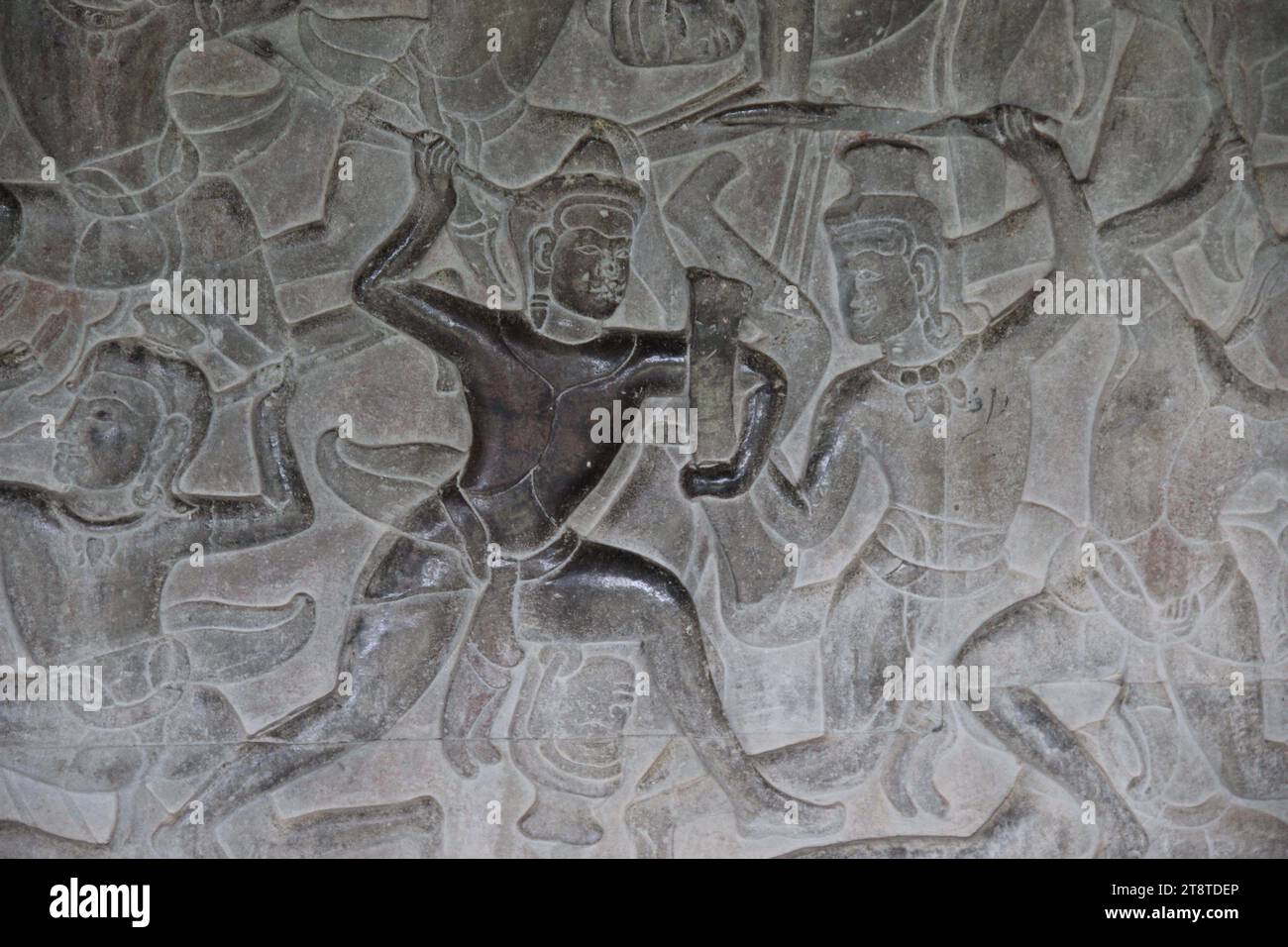 Angkor Wat bas-reliefs, Khmer temple, reign of Suryavarman II (1113 ...