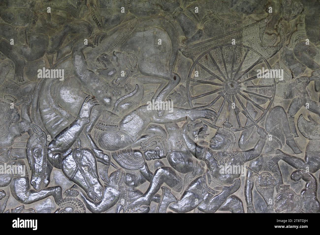 Angkor Wat bas-reliefs, Khmer temple, reign of Suryavarman II (1113 ...