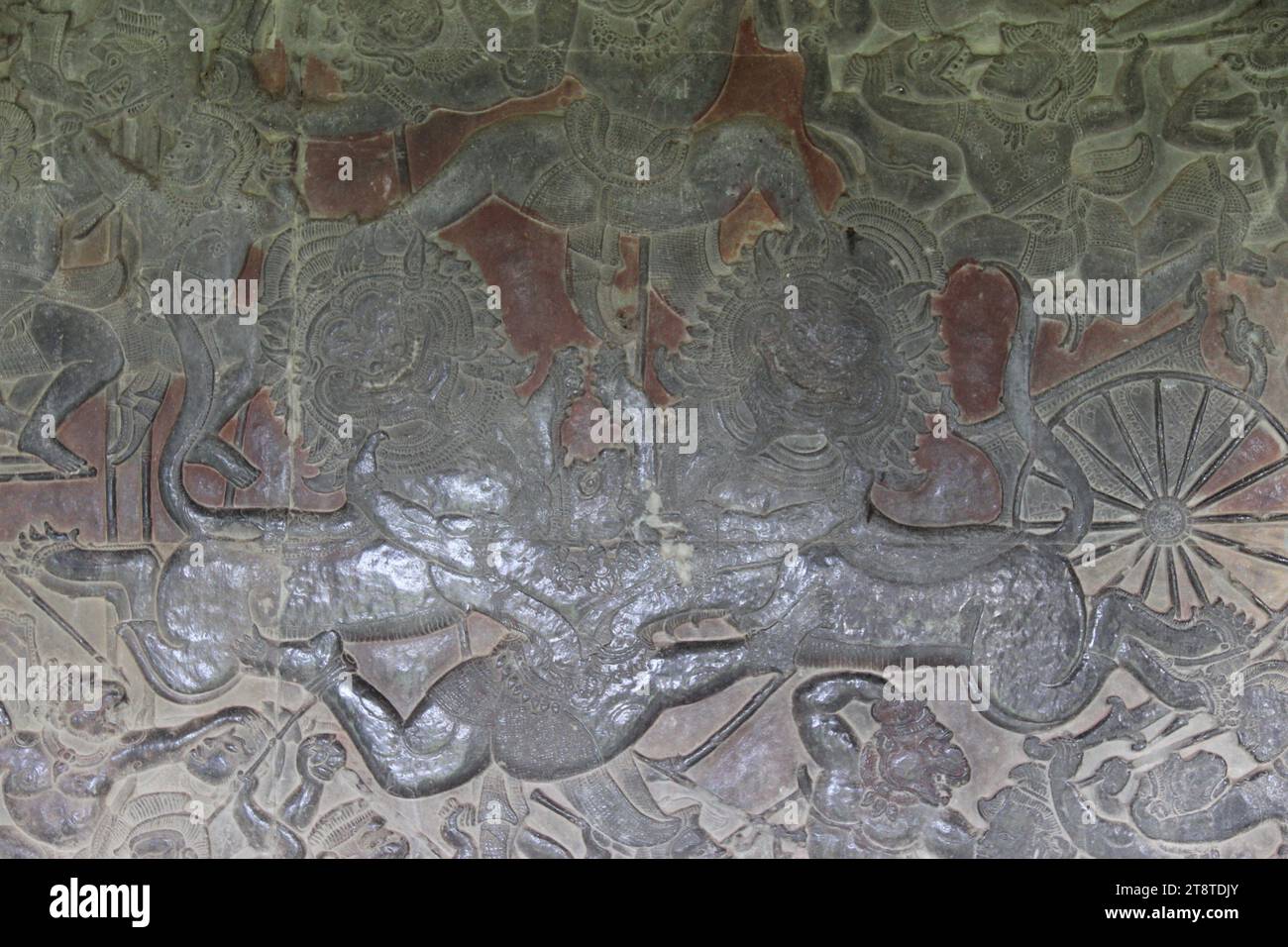 Angkor Wat bas-reliefs, Khmer temple, reign of Suryavarman II (1113 ...