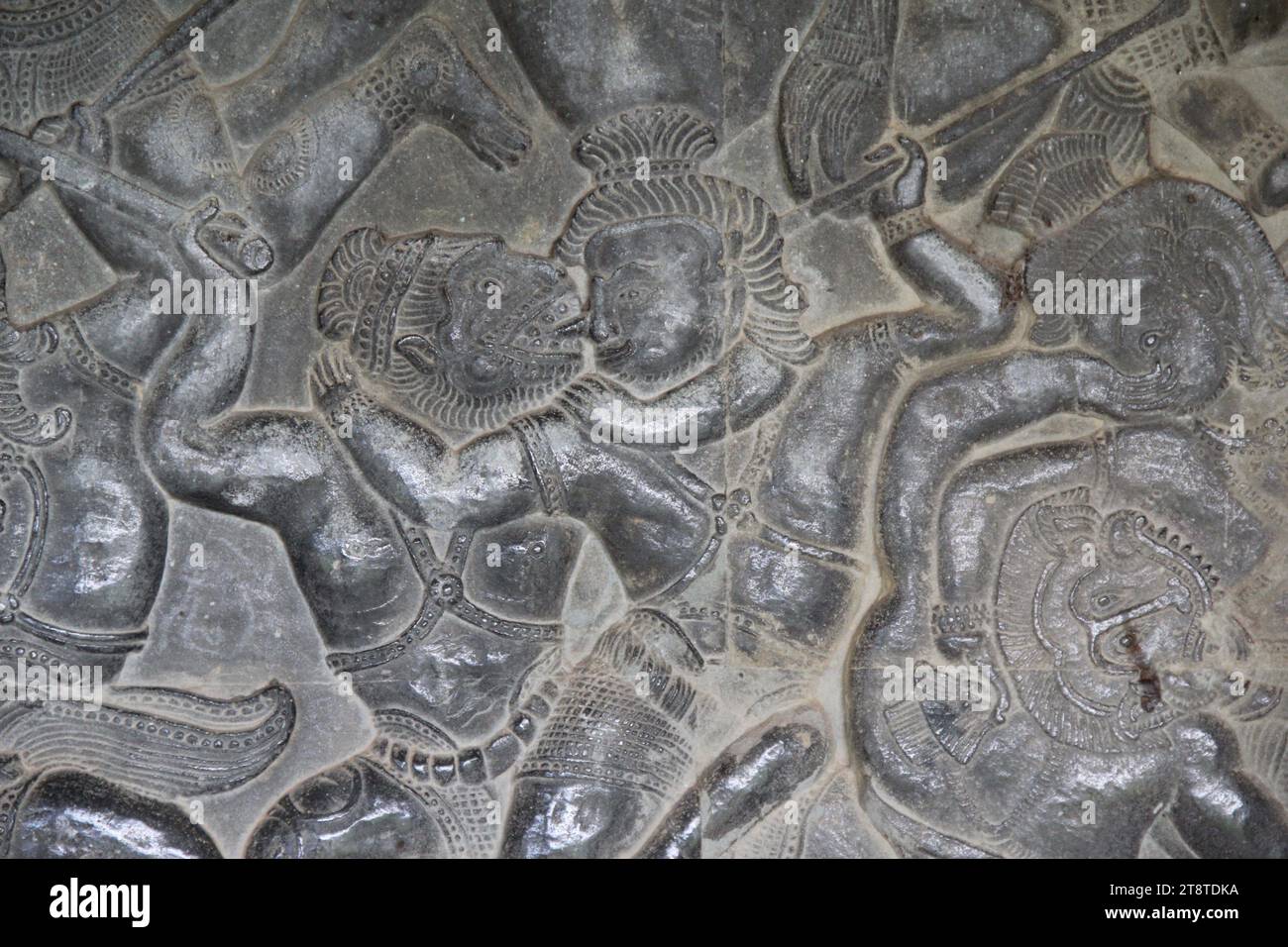 Angkor Wat bas-reliefs, Khmer temple, reign of Suryavarman II (1113 ...