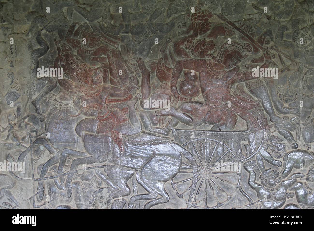 Angkor Wat bas-reliefs, Khmer temple, reign of Suryavarman II (1113 ...