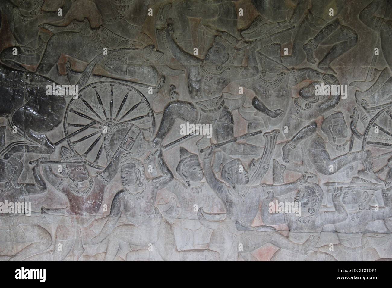 Angkor Wat bas-reliefs, Khmer temple, reign of Suryavarman II (1113 ...