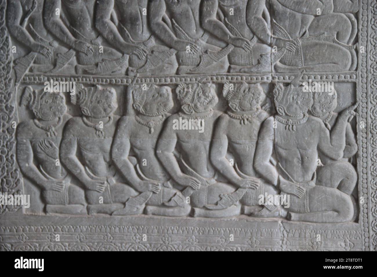Angkor Wat bas-reliefs, Khmer temple, reign of Suryavarman II (1113 ...