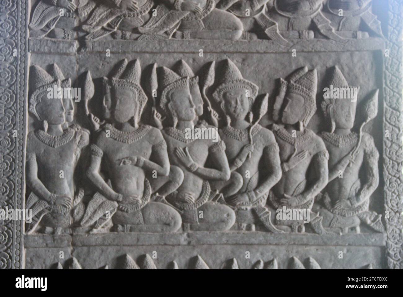 Angkor Wat bas-reliefs, Khmer temple, reign of Suryavarman II (1113 ...