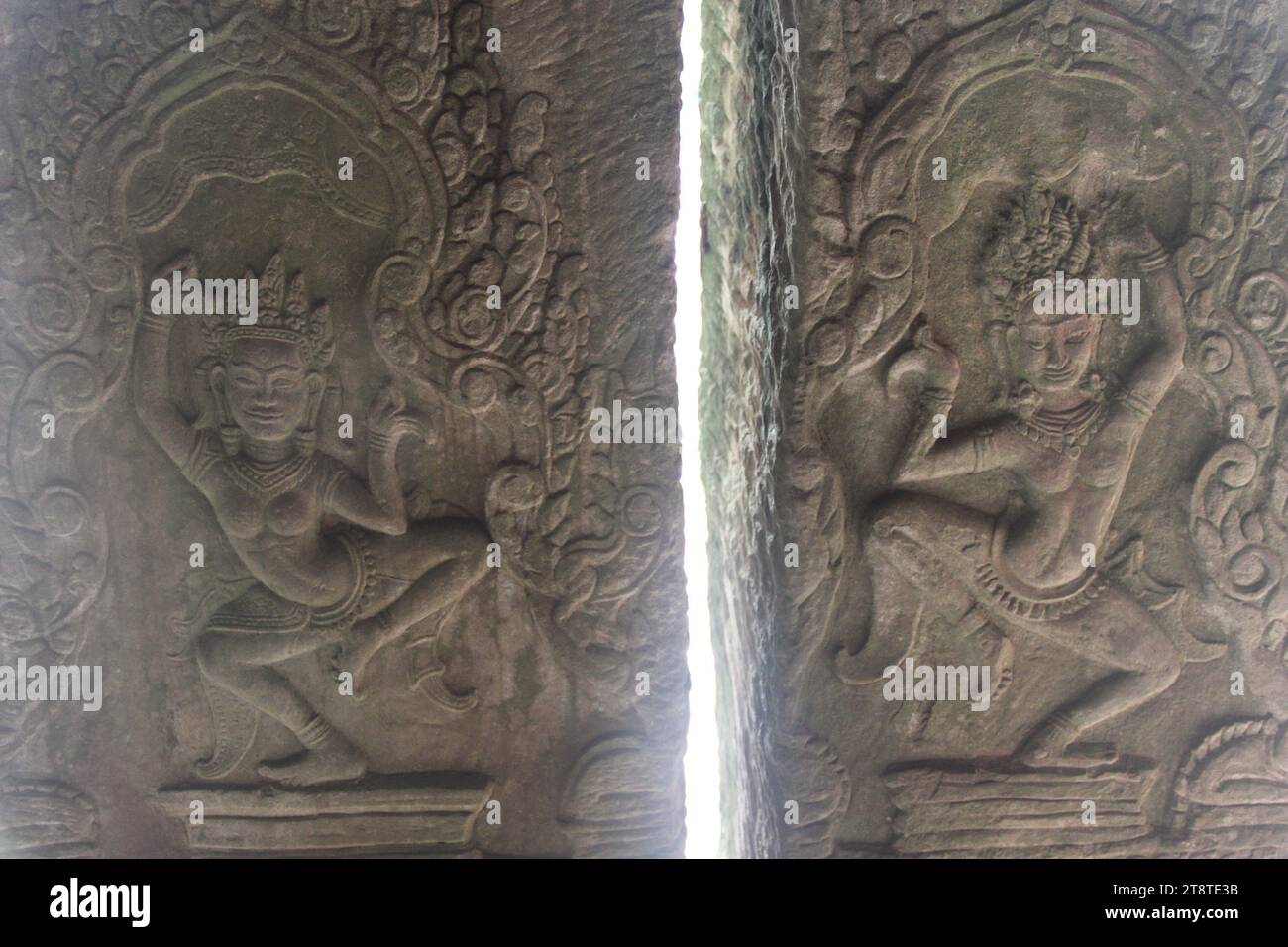 Angkor Thom Bayon, Ancient Khmer city near Angkor Wat, Siem Reap ...