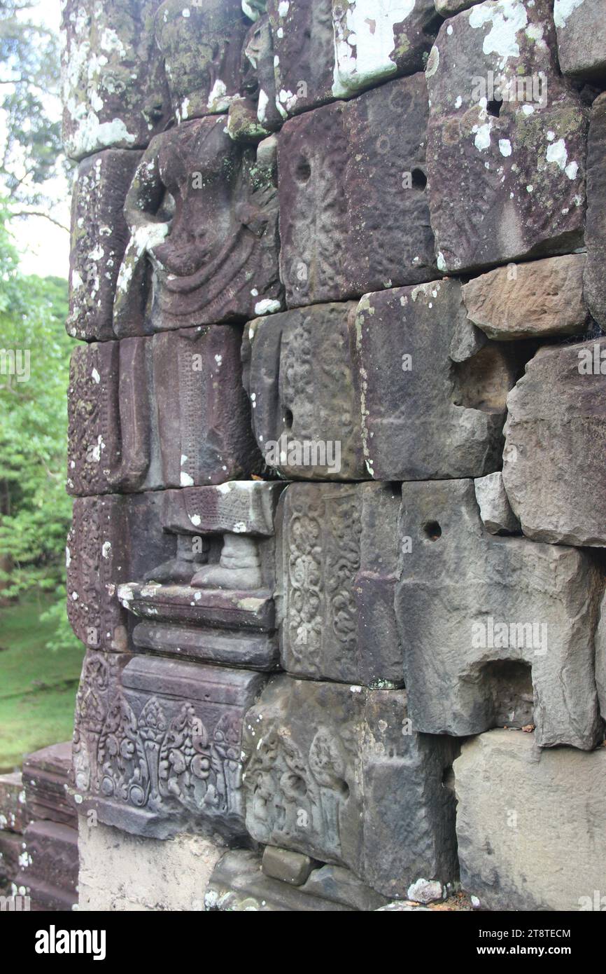 Preah Pithu, Temple 481 T, Angkor Thom, Ancient Khmer city near Angkor ...