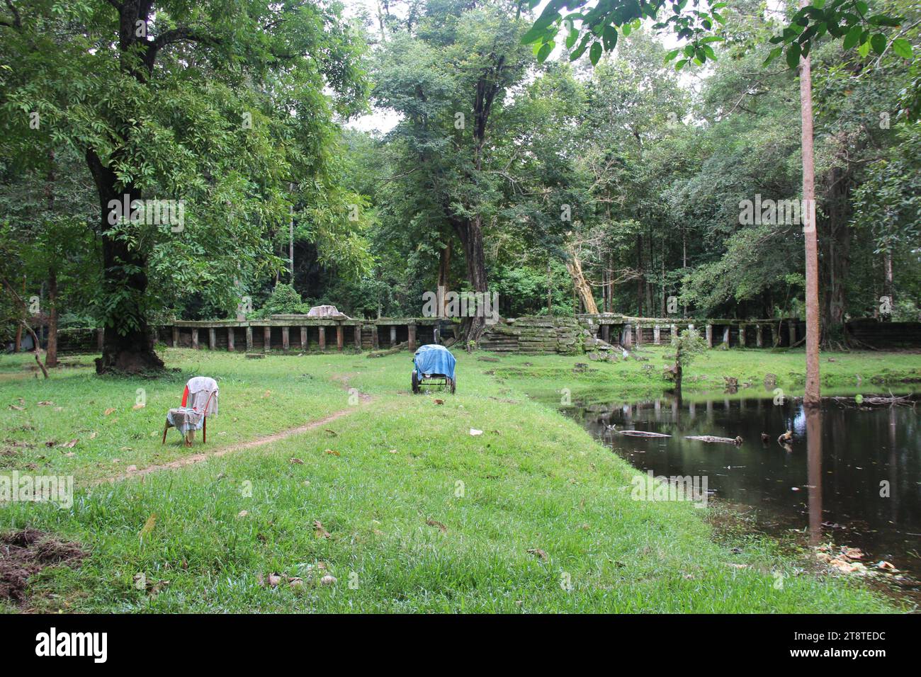 Preah Pithu Terrace, Angkor Thom, Ancient Khmer city near Angkor Wat ...